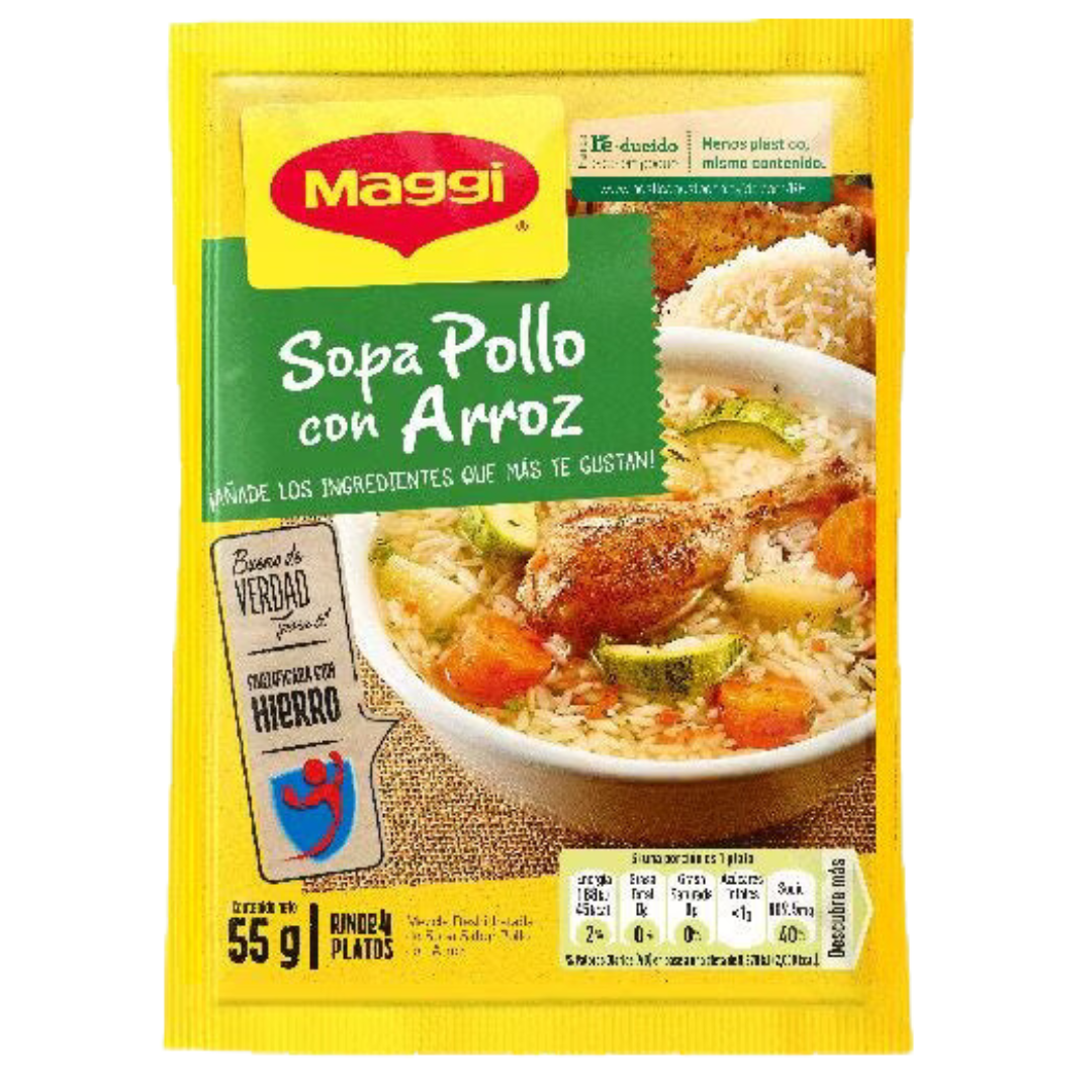 SOPA DE POLLO CON ARROZ MAGGI – INDUYES INDUSTRIA ALIMENTICIA YES